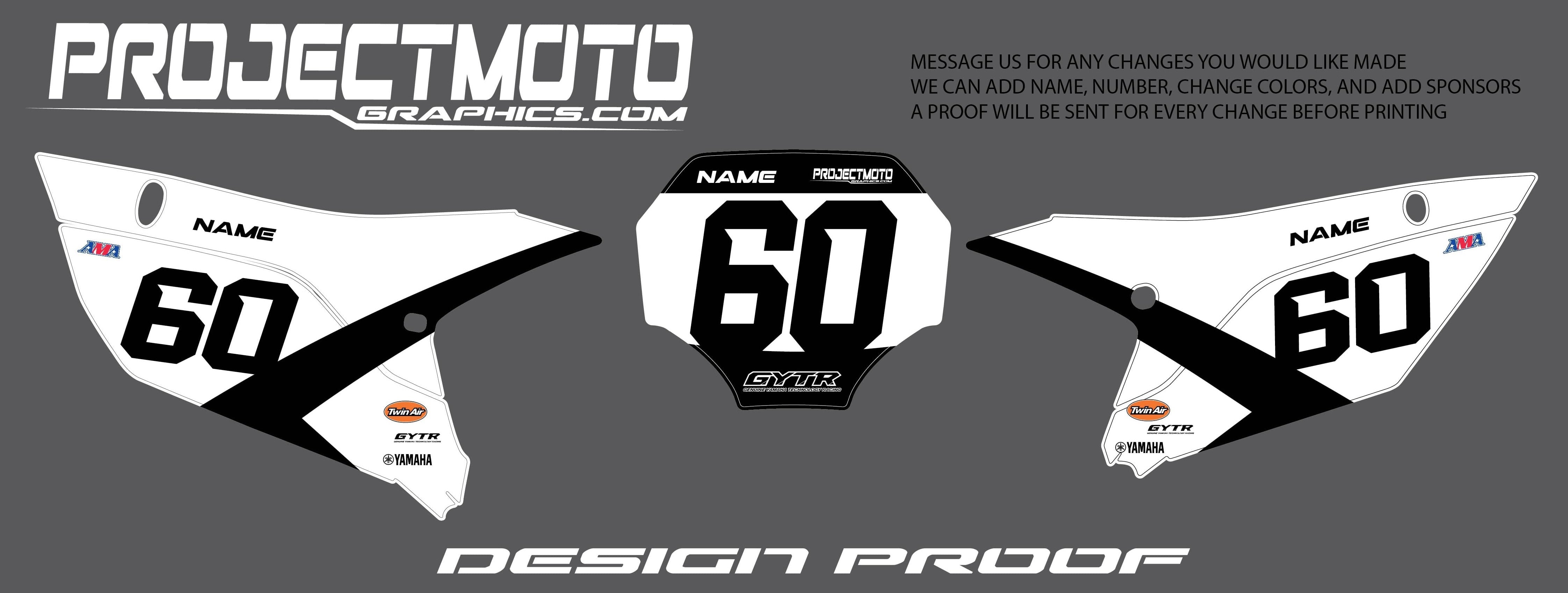 Sleek Number Plates YZ/YZF – Project Ink Design Co