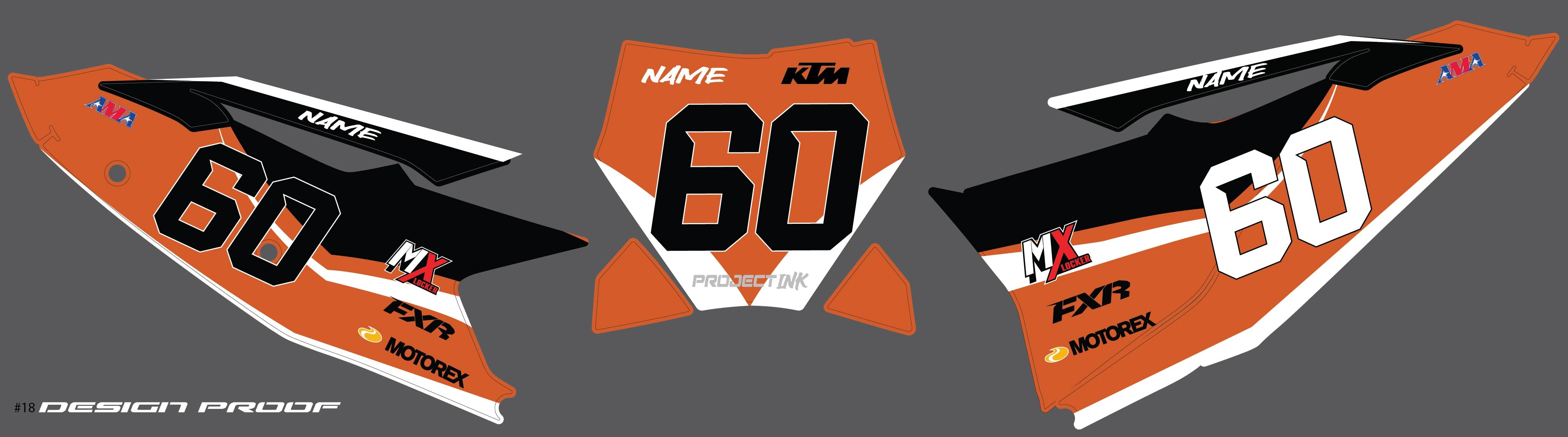 KTM Number Plates Sx/Sxf – Project Ink Design Co